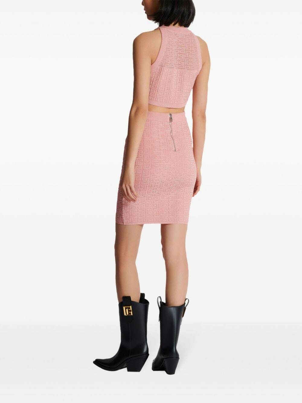 BALMAIN - Monogram Halterneck Top Balmain