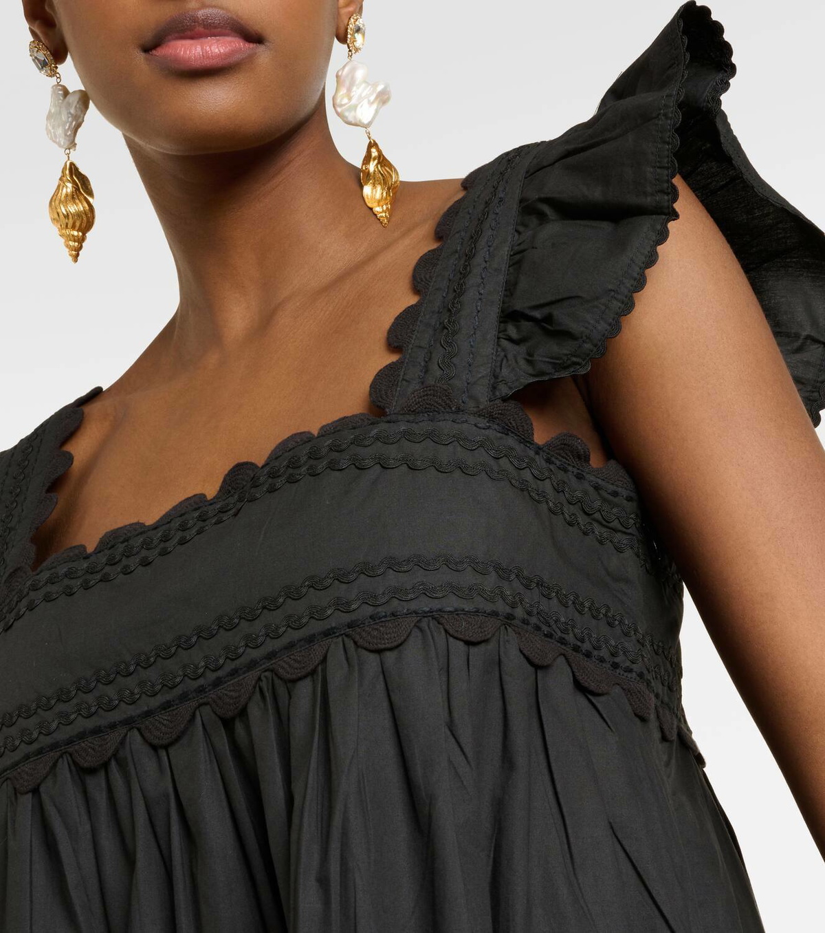 Juliet Dunn Cotton poplin minidress Juliet Dunn