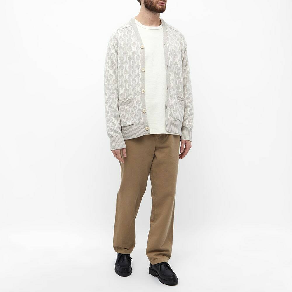 Adsum Men's Cross Cardigan in Summer Beige Adsum