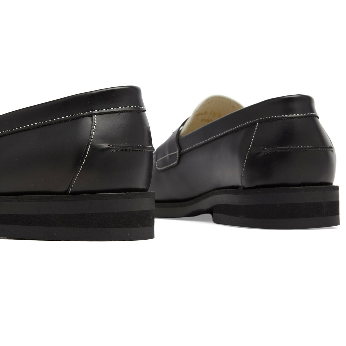 Duke + Dexter Men's Wilde Scorpion Penny Loafer in Black/White Duke ...