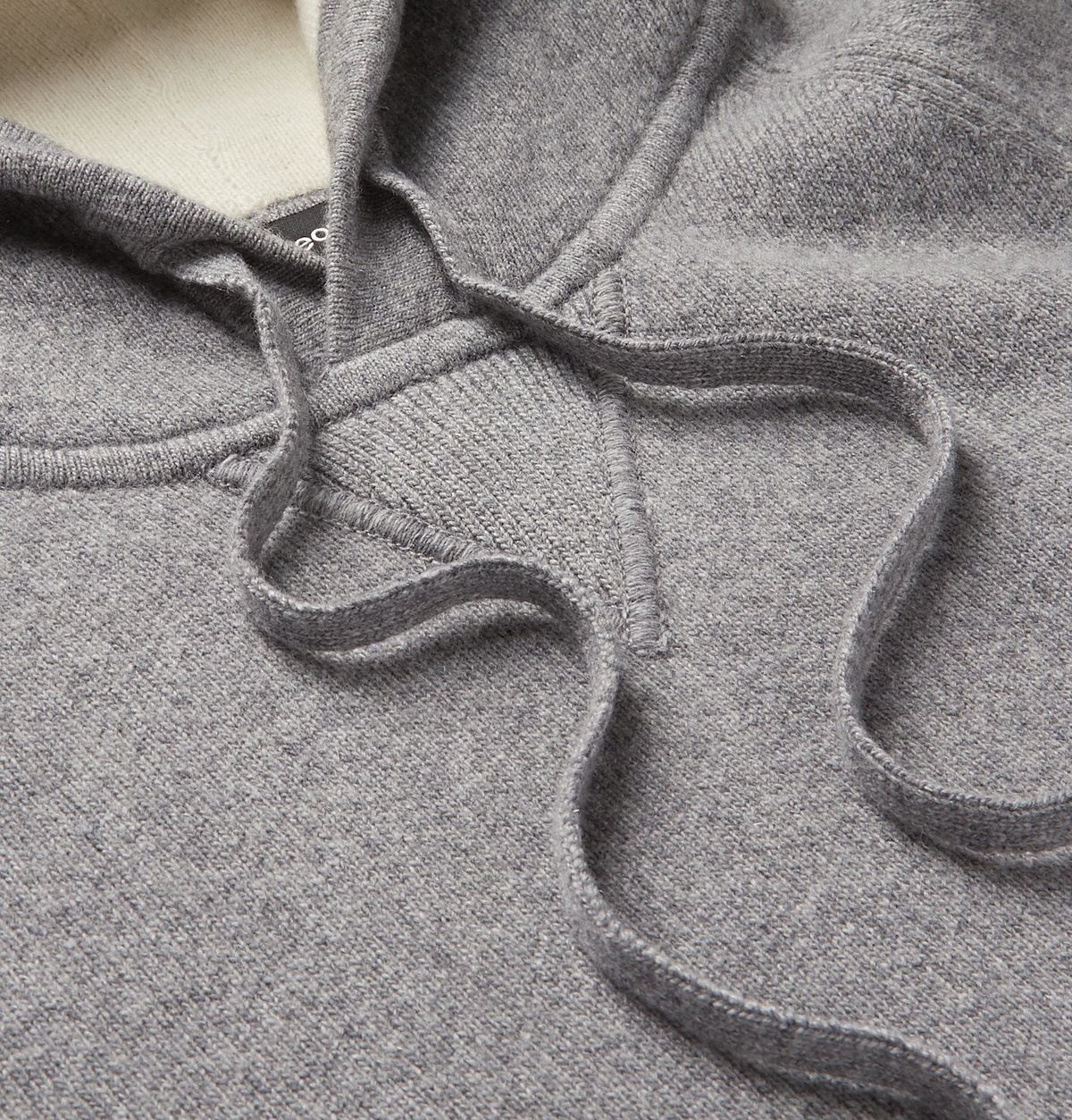 Theory - Striped Wool and Cashmere-Blend Hoodie - Gray Theory