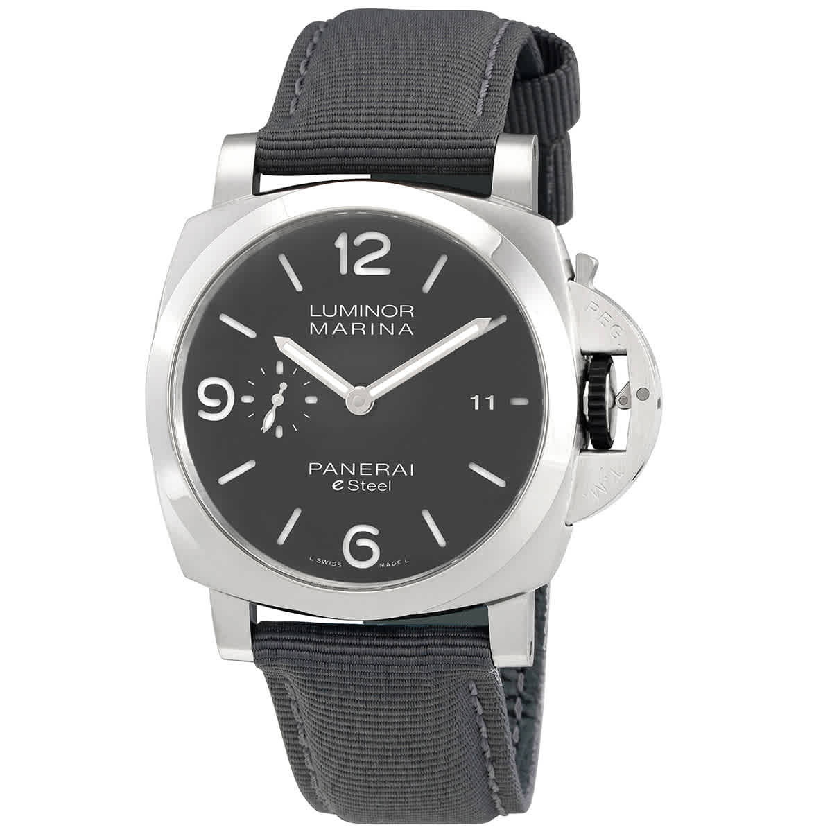 Panerai Luminor Marina eSteel Polished Grey Gradient Automatic Mens ...