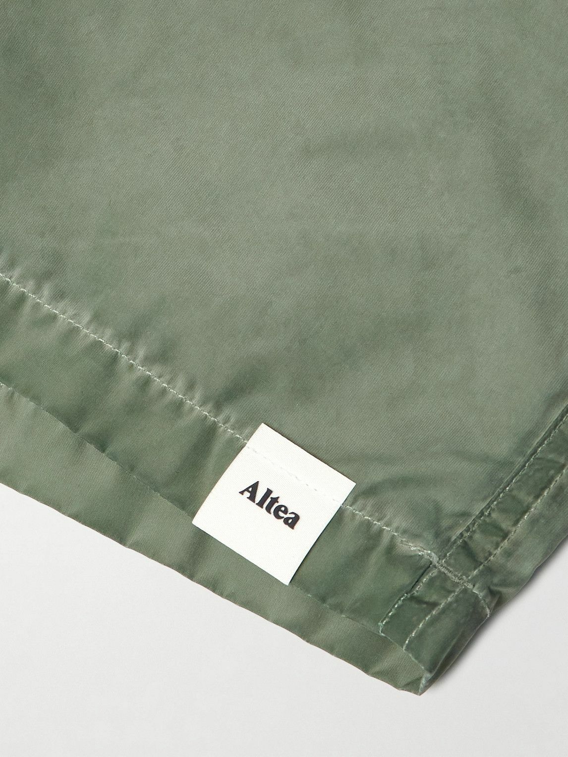 Altea - Straight-Leg Mid-Length Swim Shorts - Green Altea