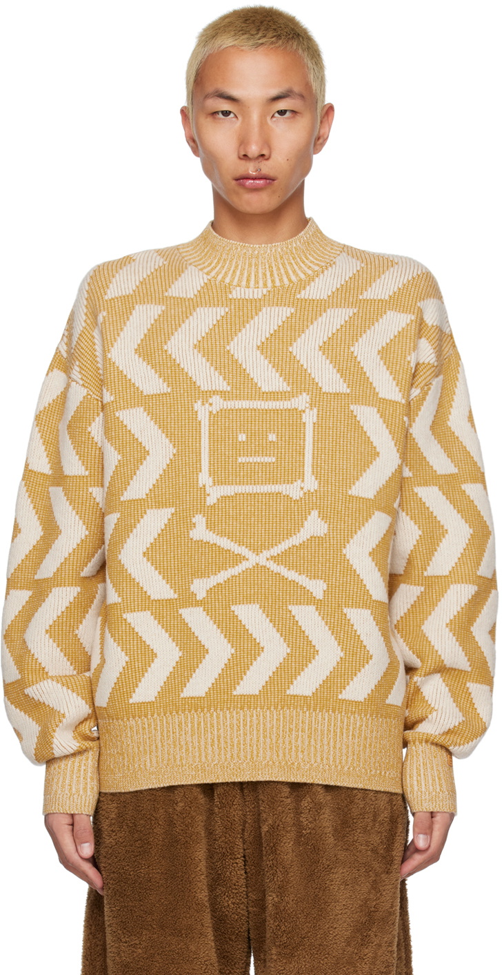 Acne Studios Yellow Crewneck Sweater Acne Studios