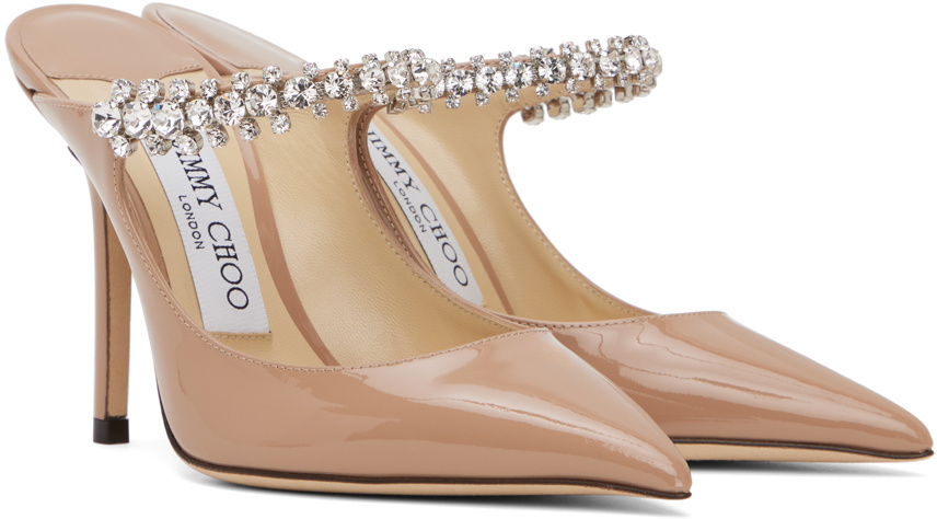 Jimmy Choo Pink Bing 100 Mules Jimmy Choo