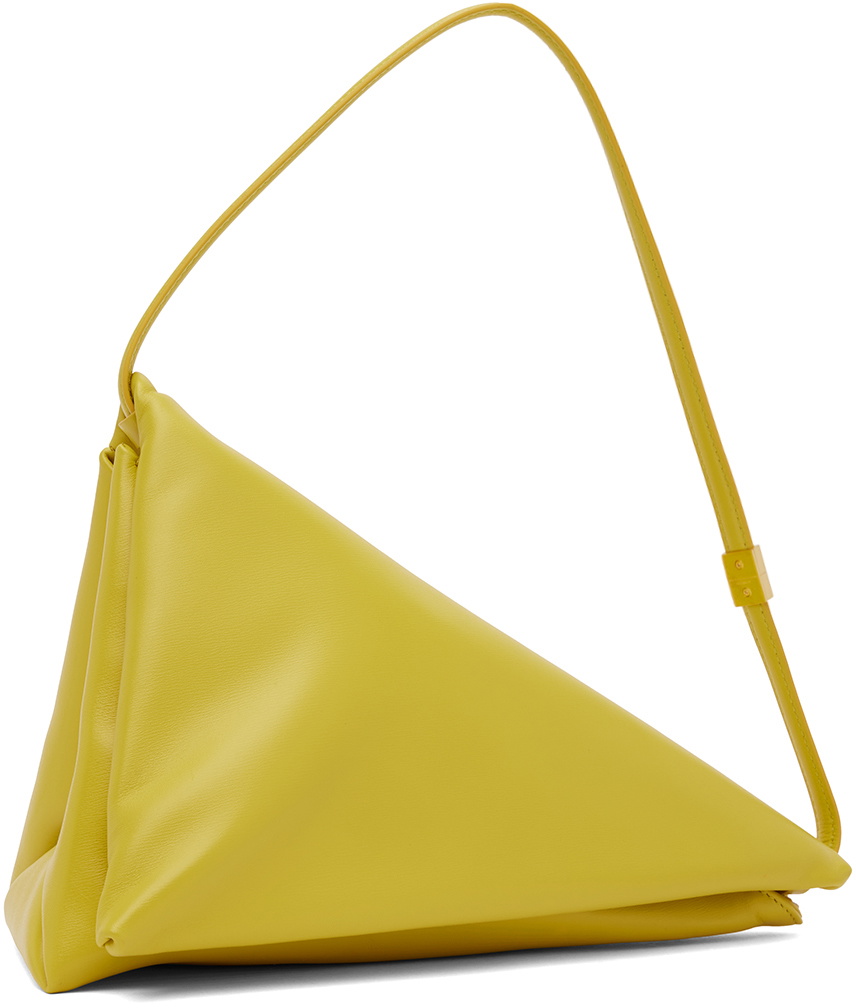 Marni Yellow Leather Prisma Triangle Shoulder Bag Marni