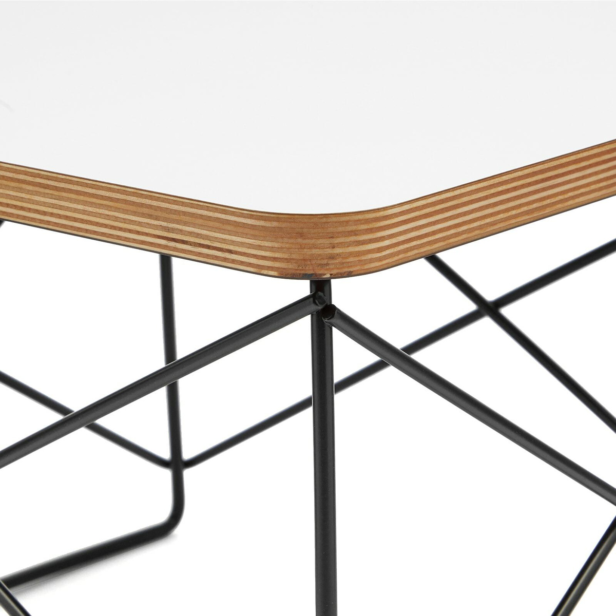 Vitra Occasional Table Ltr in White/Basic Dark Vitra