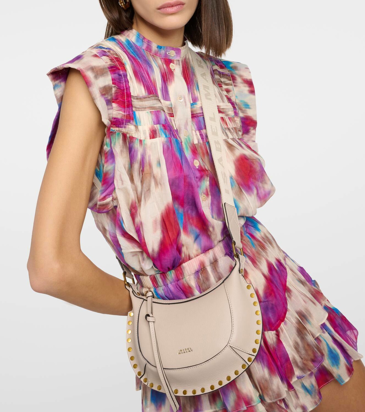 Isabel Marant Oskan Moon Mini leather crossbody bag Isabel Marant