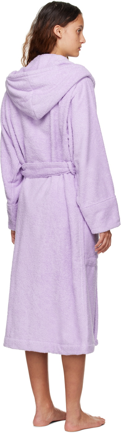 Tekla Purple Hooded Robe Tekla Fabrics