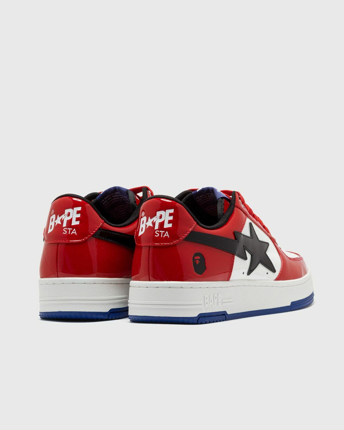 A Bathing Ape Bape Sta #1 M2 Red/White Lowtop A Bathing Ape