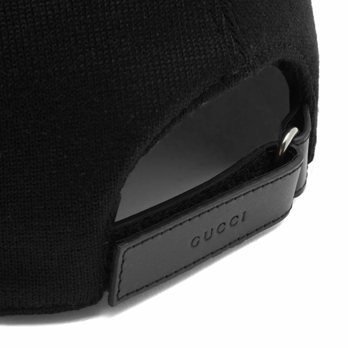 Gucci Men's Logo Wool Cap in Black/Beige Gucci