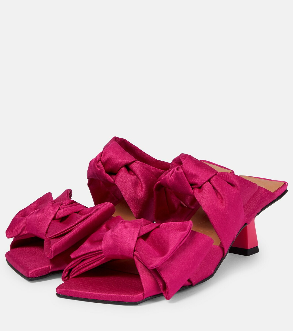 Ganni - Bow-trimmed mules GANNI