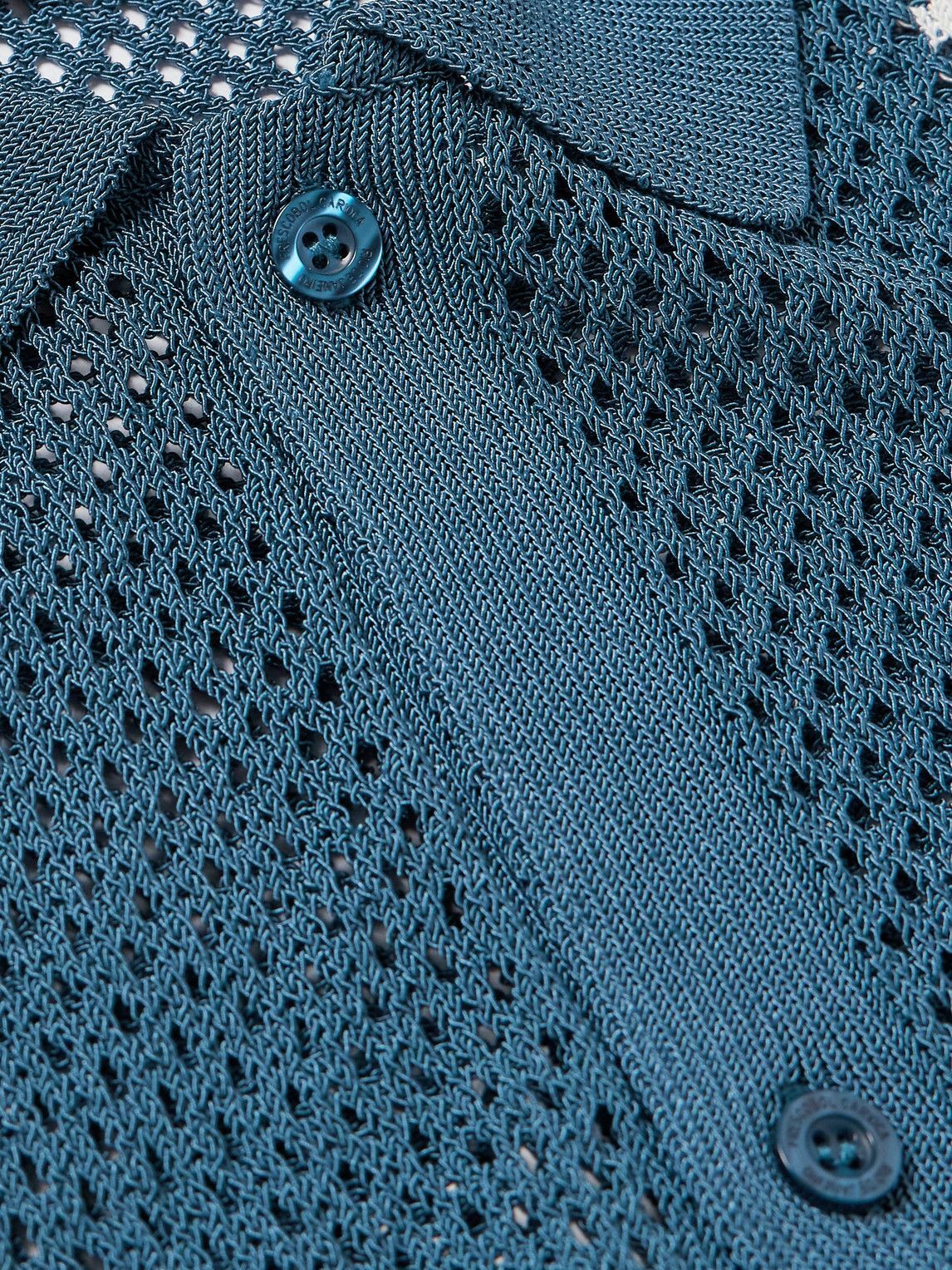 Frescobol Carioca - Castillo Striped Crocheted Cotton-Blend Shirt ...