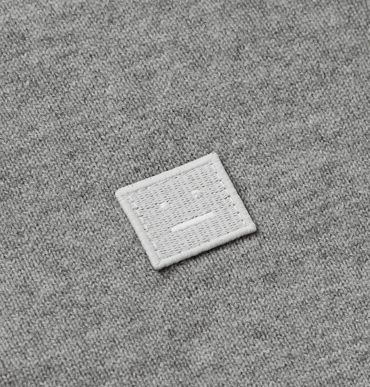 ACNE STUDIOS - Keve Logo-Appliquéd Wool Cardigan - Gray Acne Studios