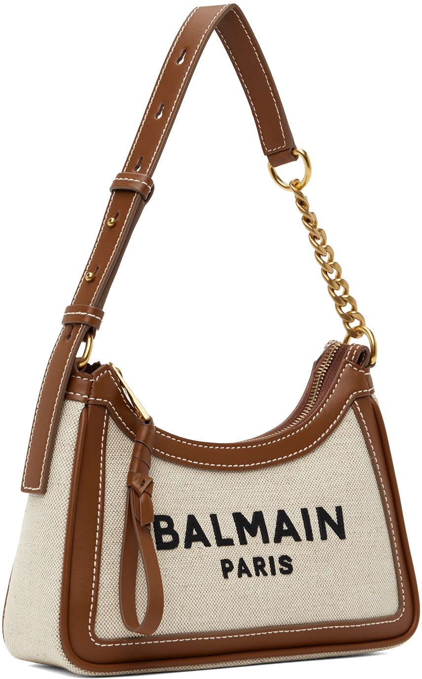 Balmain Brown & Beige B-Army Bag Balmain