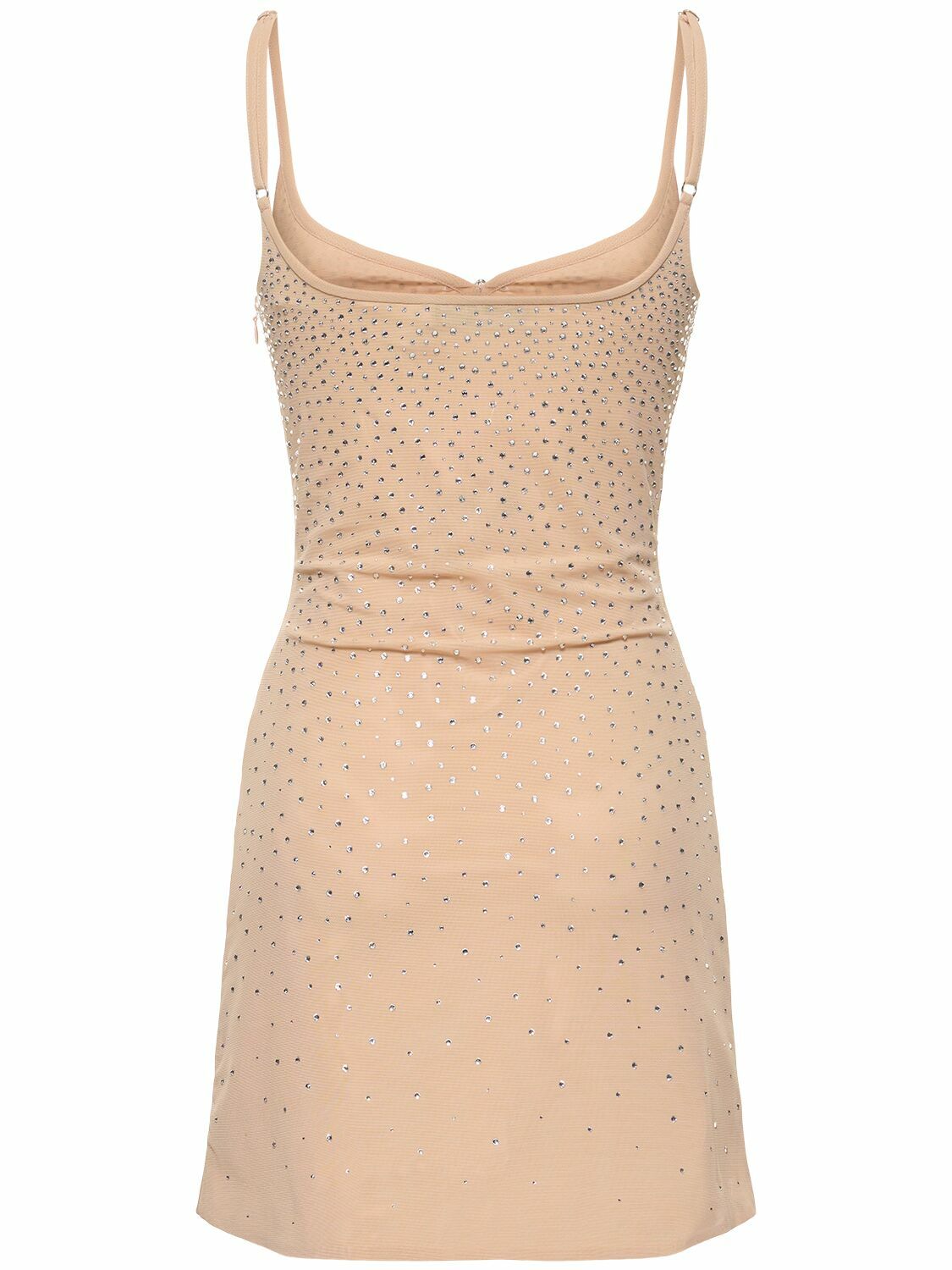 MACH & MACH - Embellished Stretch Cutout Mini Dress MACH & MACH
