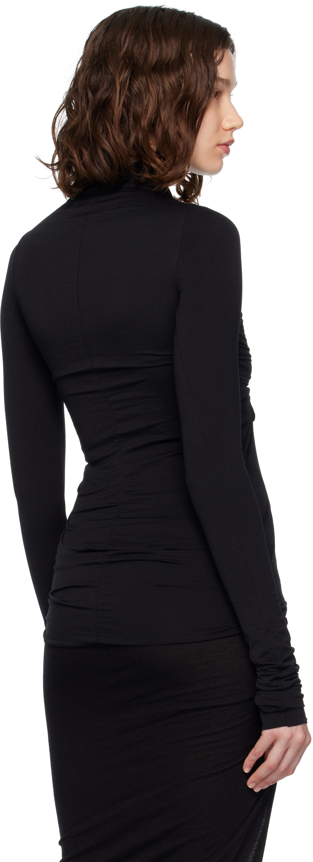 Rick Owens Black Concordians Double Allanah Prong Top Rick Owens