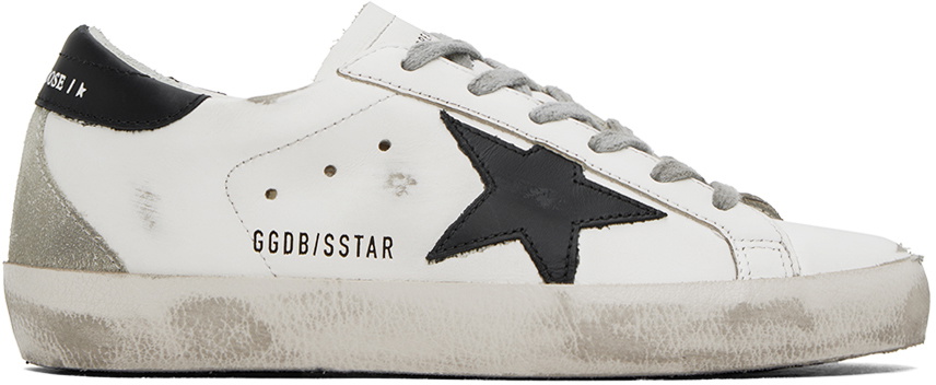 Golden Goose SSENSE Exclusive White Super-Star Sneakers Golden Goose ...
