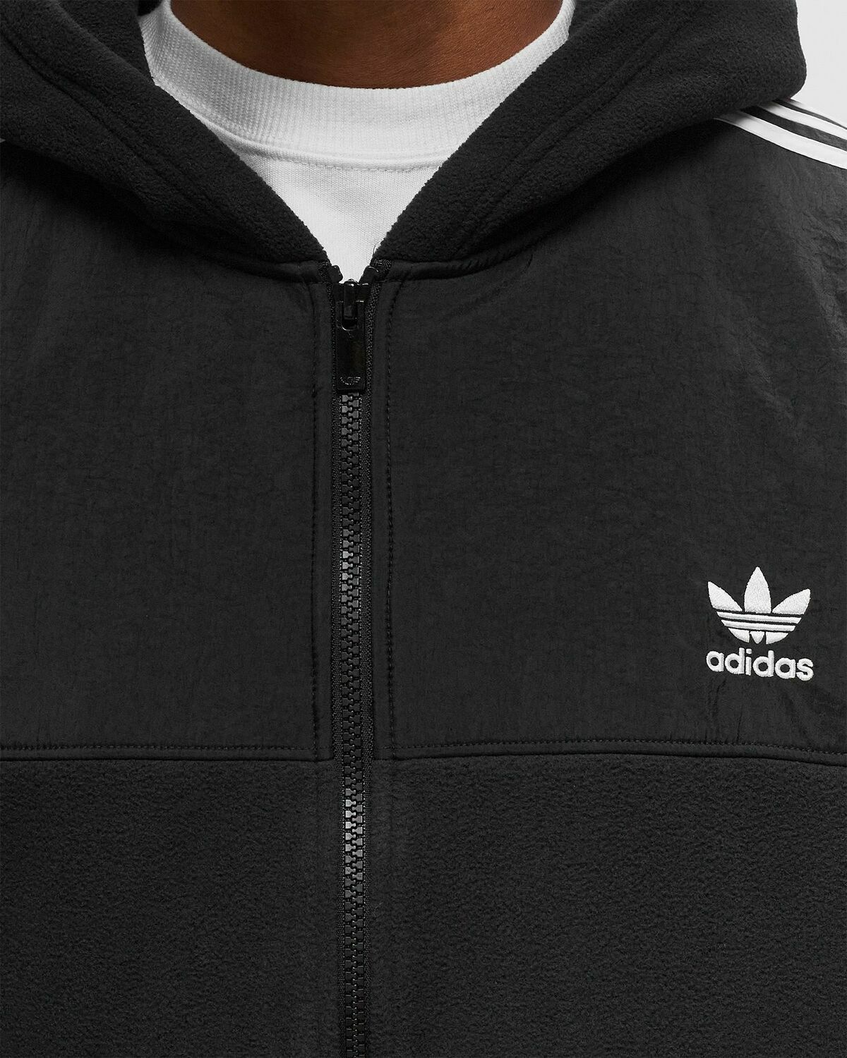 Adidas Fleece Hoodie Black Hoodies/Zippers adidas