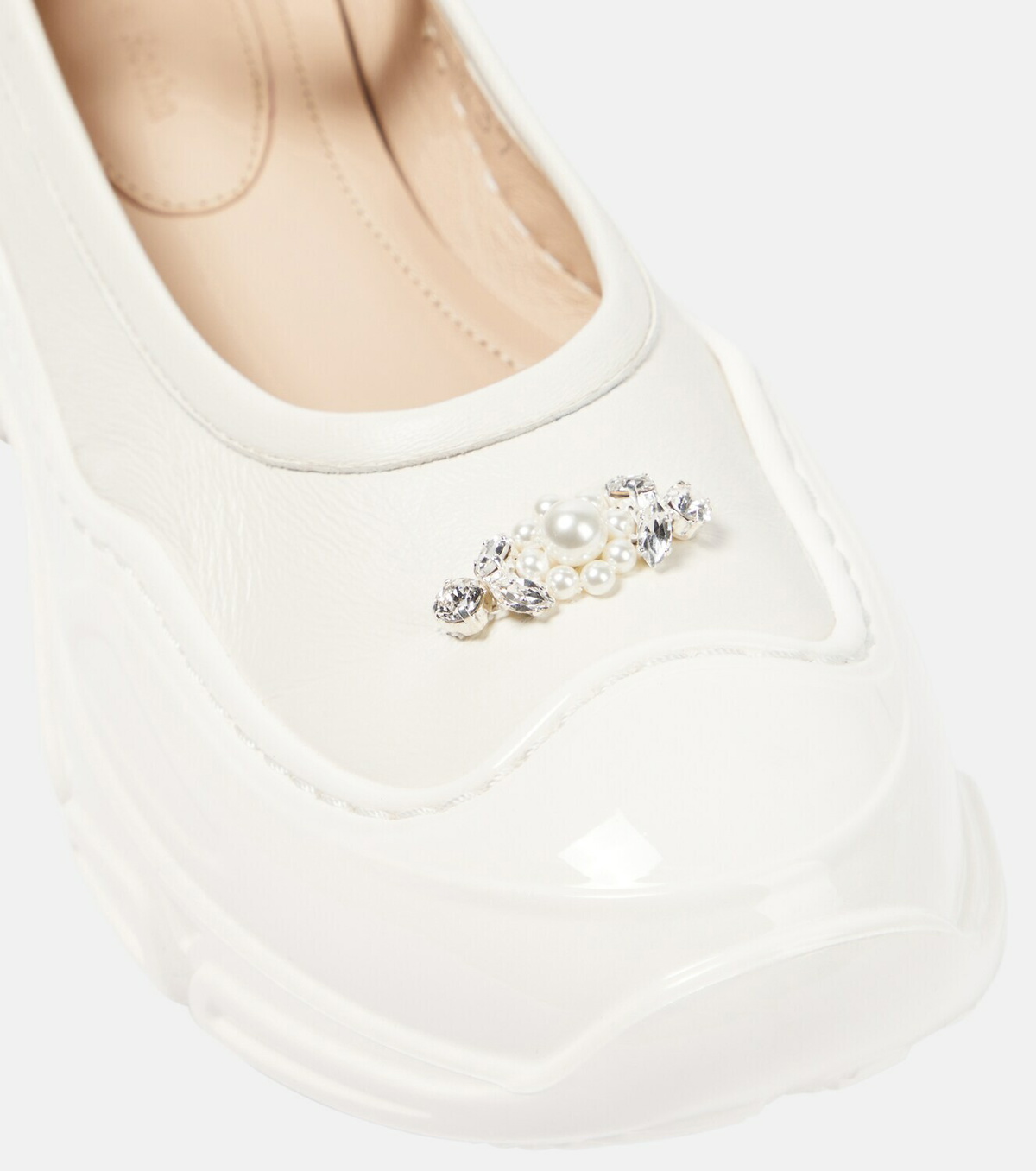 Simone Rocha Embellished leather pumps Simone Rocha