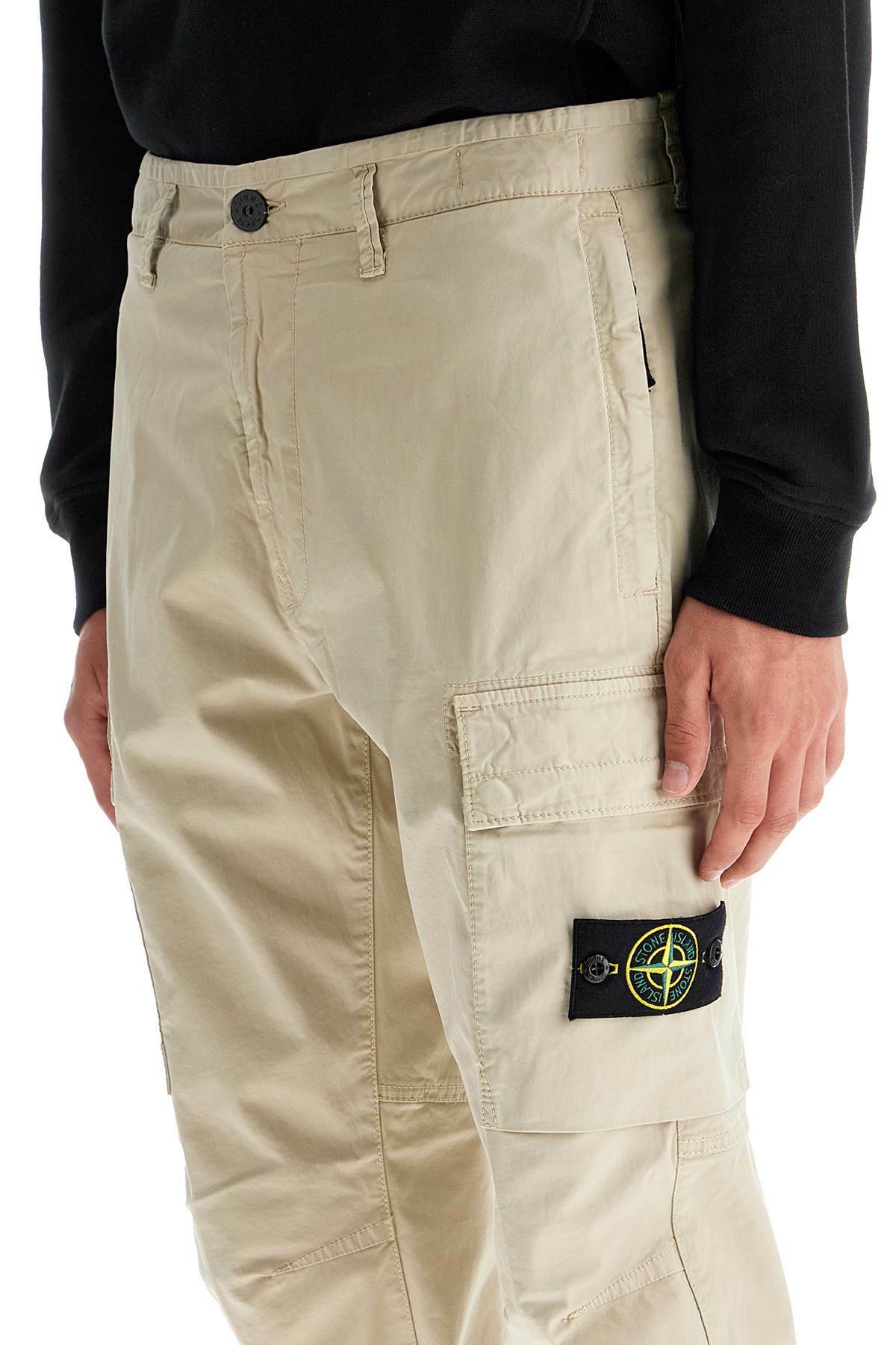 STONE ISLAND cargo twill stretch-tc pants Beige Stone Island