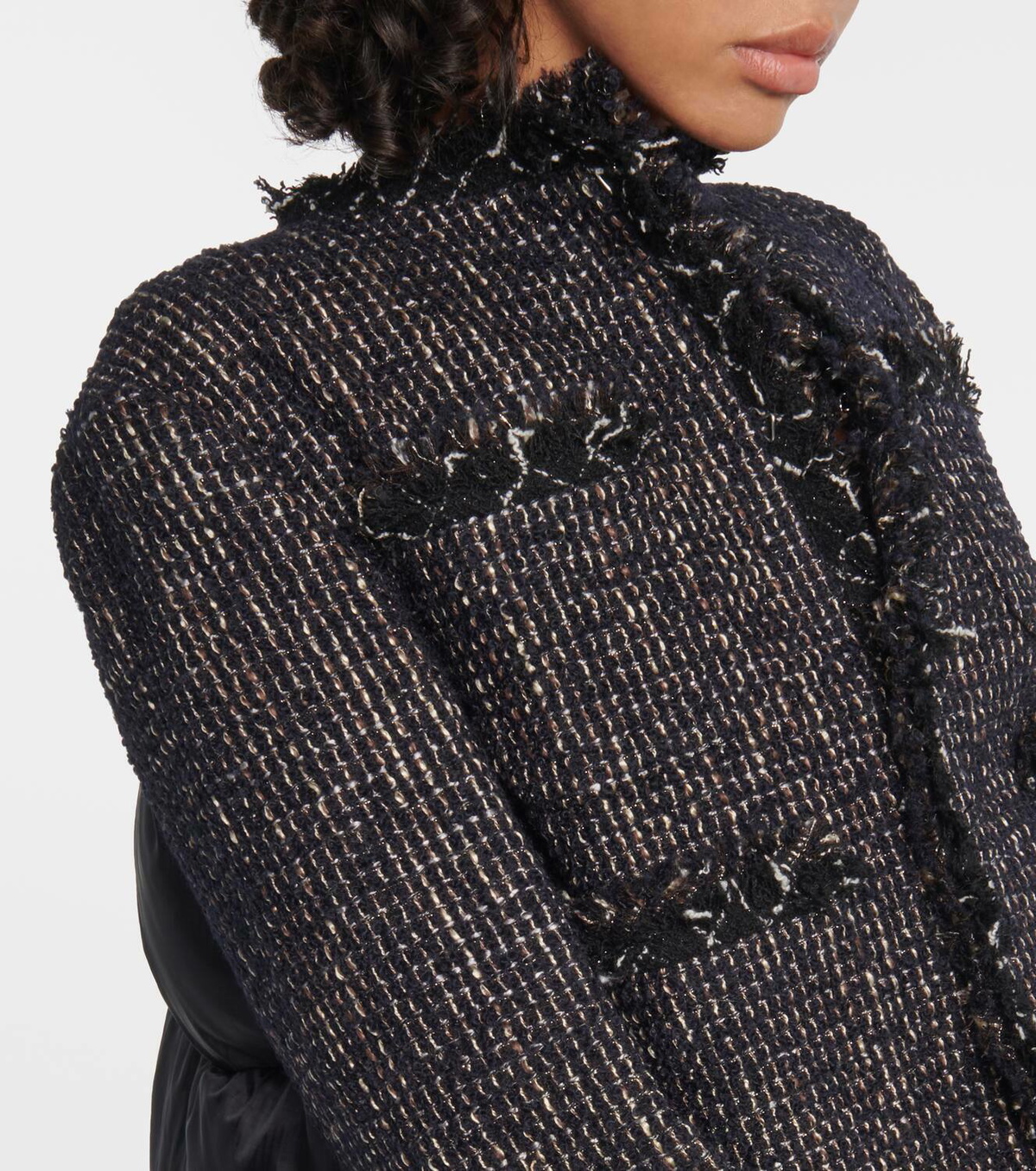 Sacai Cropped tweed jacket Sacai