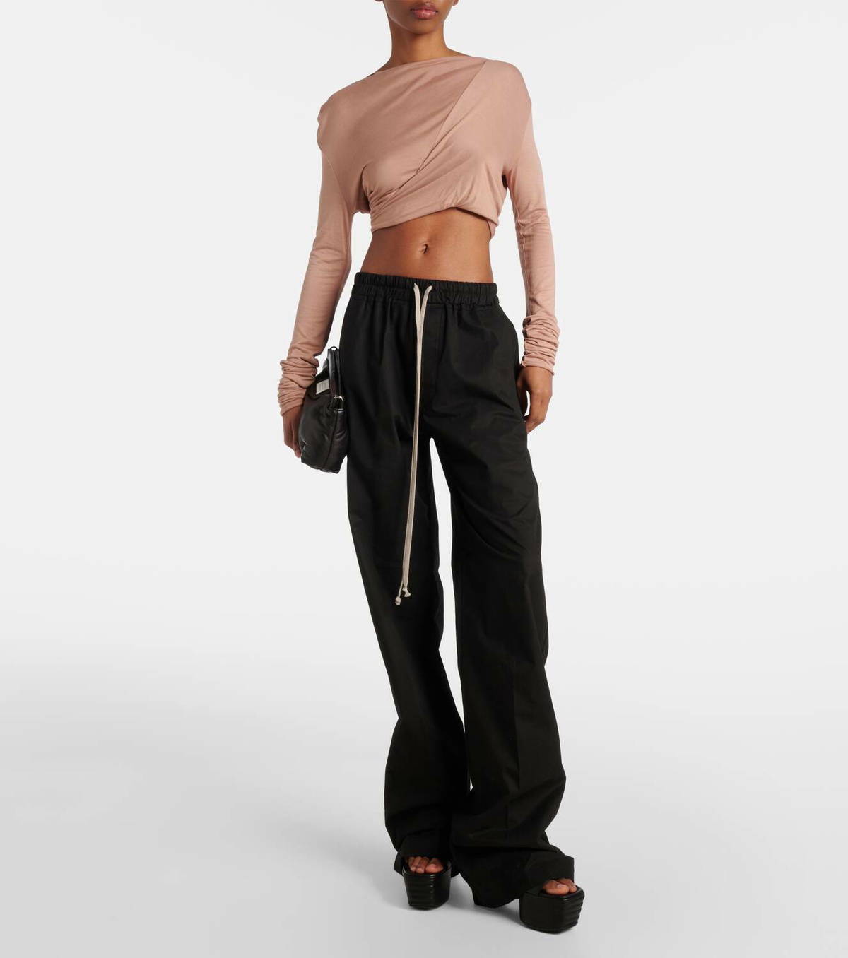 Rick Owens Jade jersey crop top Rick Owens