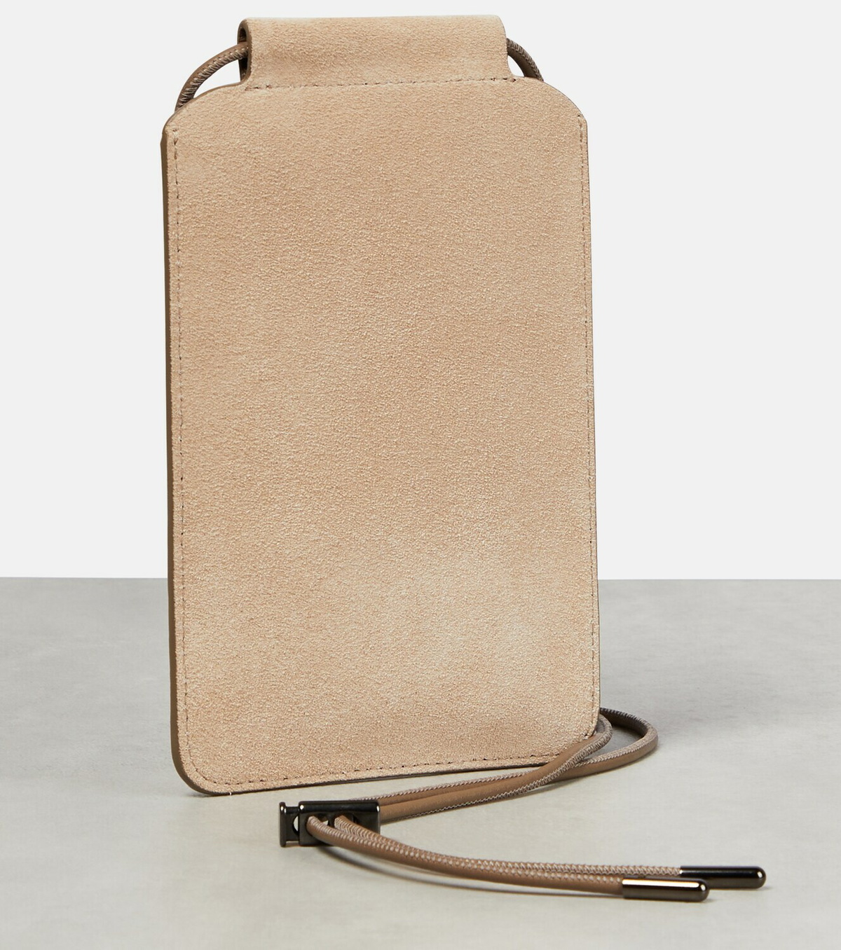 Brunello Cucinelli - Suede phone crossbody pouch Brunello Cucinelli