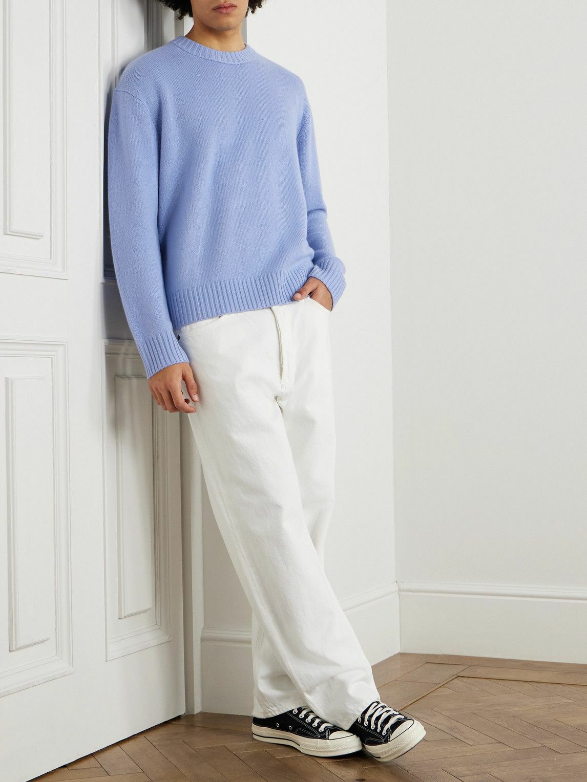 FRAME - Cashmere Sweater - Blue Frame Denim