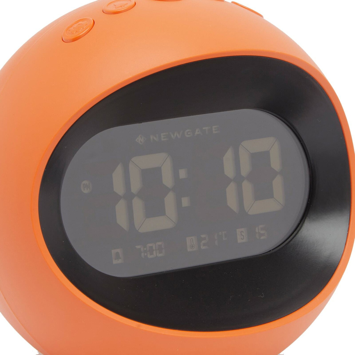 Newgate Clocks Centre of Earth LED Alarm Clock in Orange Newgate Clocks