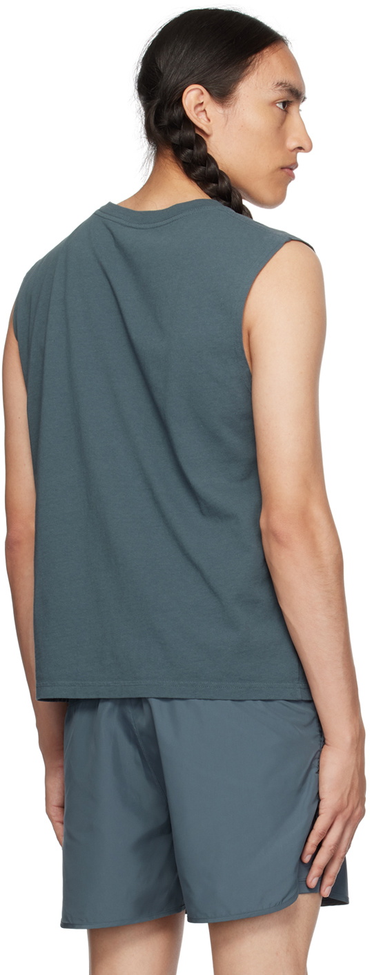 Sporty & Rich SSENSE Exclusive Blue Tank Top Sporty & Rich