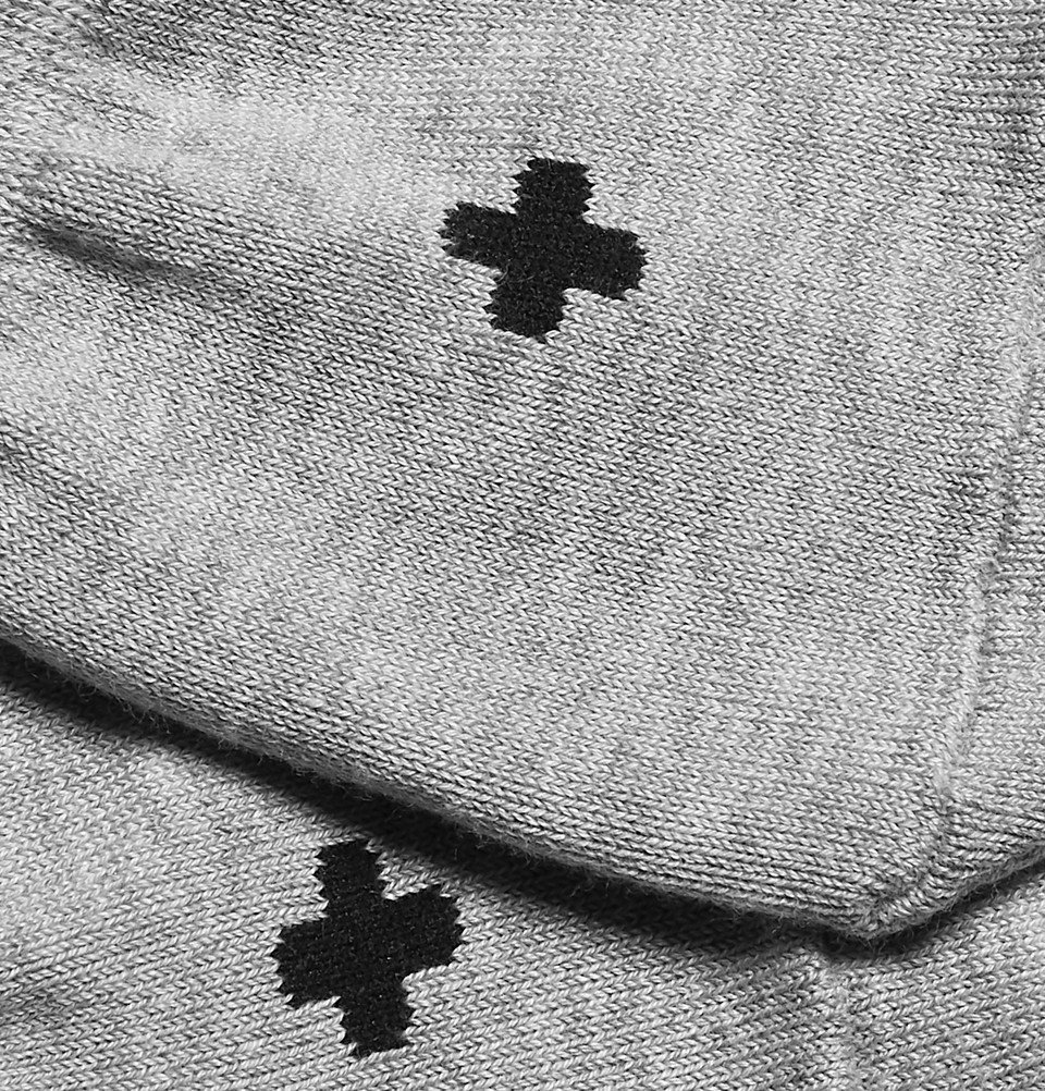 Beams Plus - Cotton-Blend No-Show Socks - Gray Beams Plus