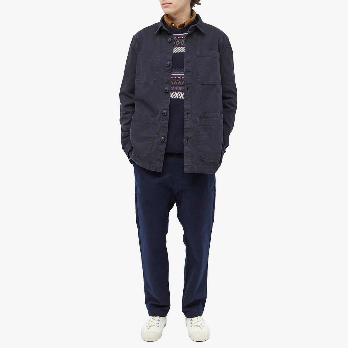 Barbour Men's Chesterwood Overshirt in Indigo Barbour