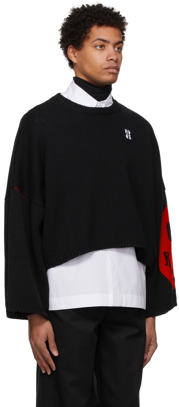 Raf Simons Black Smiley Edition Rib Knit Sweater Raf Simons Raf Simons Black Smiley Edition Rib Knit Sweater Raf Simons