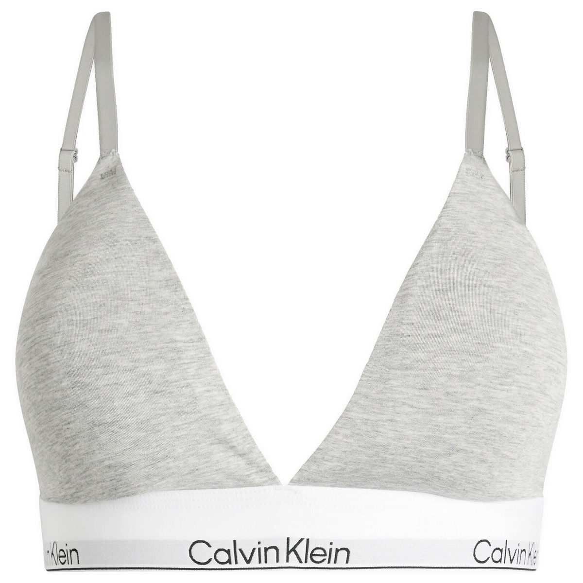 Calvin Klein Women's Icon Lightly Lined Triangle Bra in Grey Heather ...