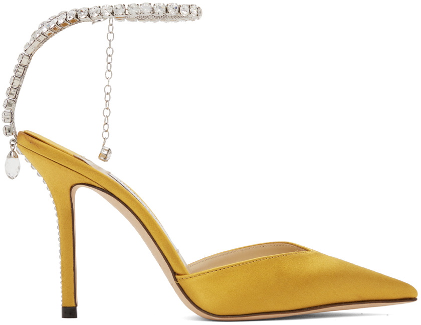 Jimmy Choo Yellow Saeda 100 Pumps Jimmy Choo