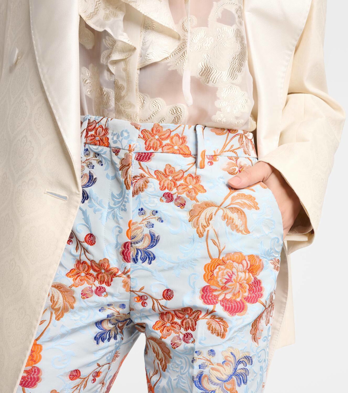 Etro Floral jacquard pants Etro