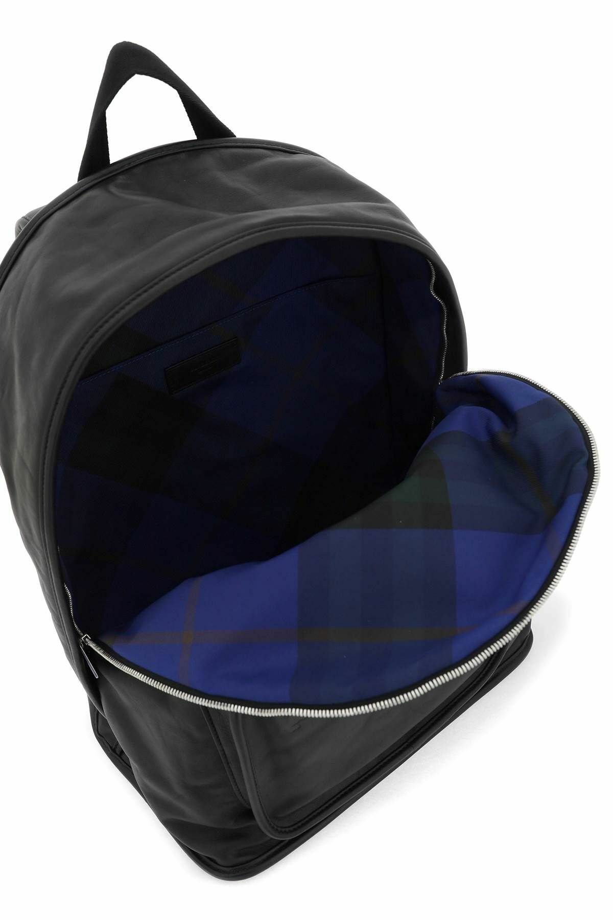 BURBERRY 'crinkled leather shield backpack Black Burberry