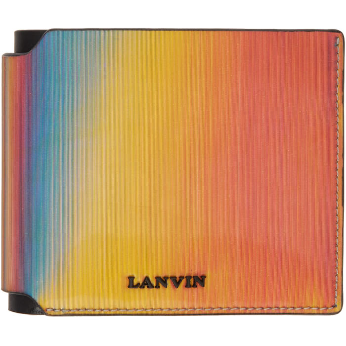 Lanvin Multicolor Iridescent 8CC Wallet Lanvin