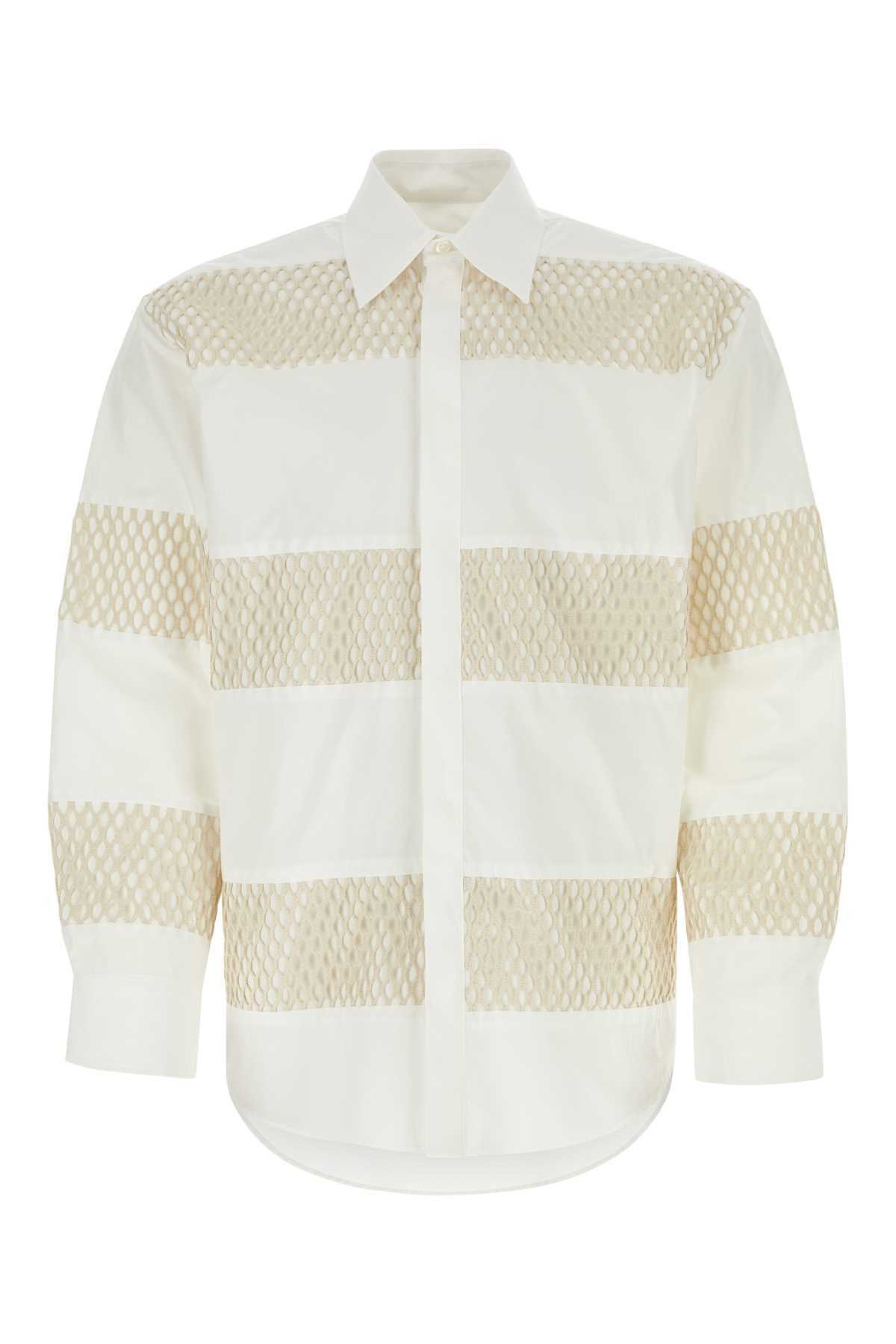 MSGM White Cotton Shirt MSGM