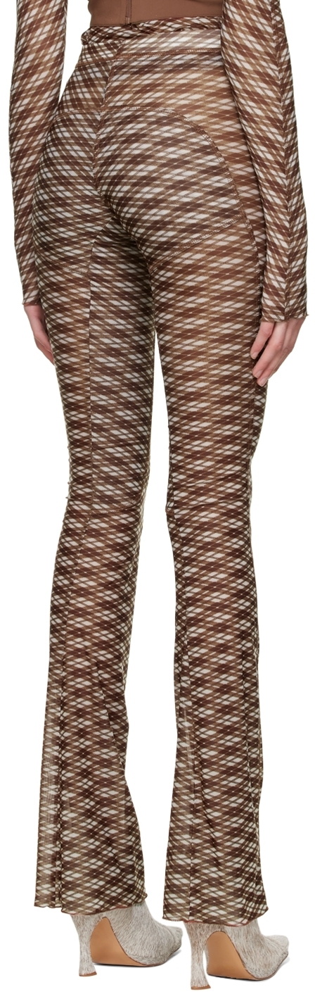 KNWLS Brown Polyester Trousers KNWLS