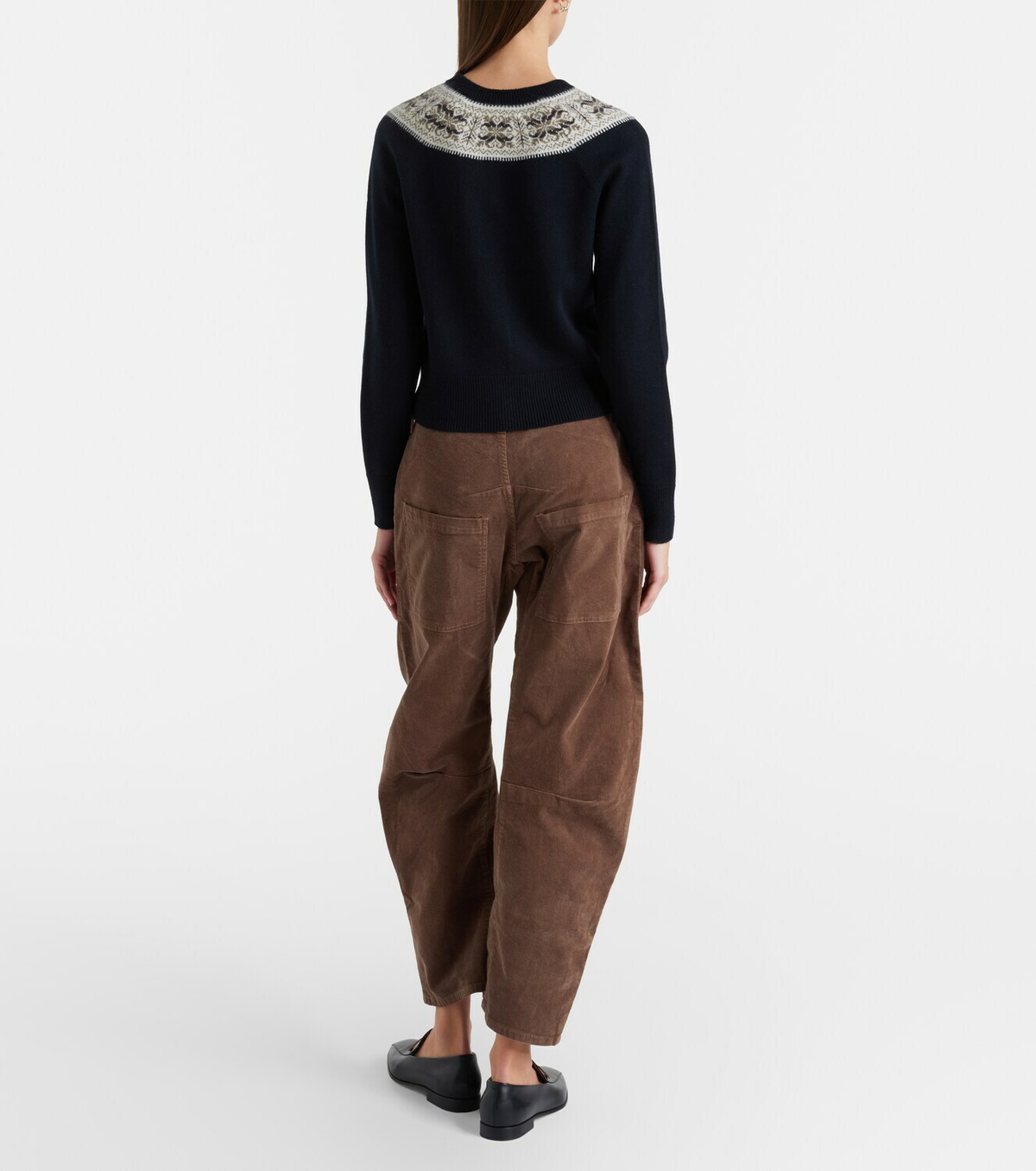 Nili Lotan Shon corduroy barrel-leg pants Nili Lotan