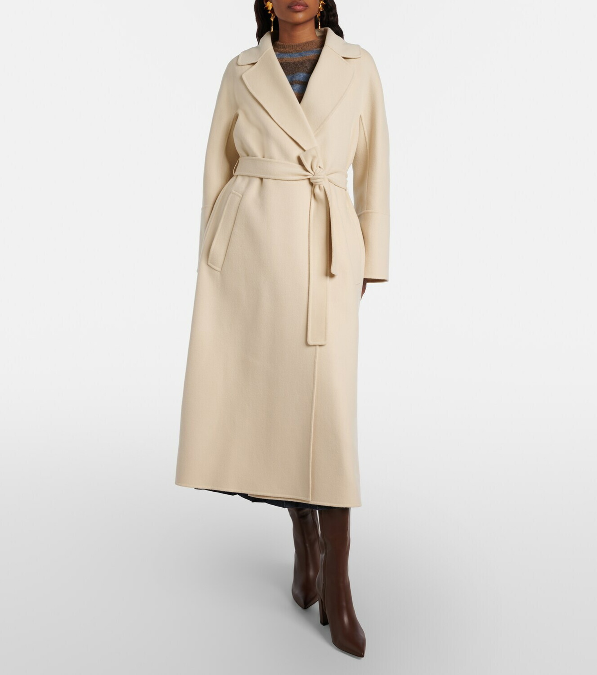 'S Max Mara Elisa virgin wool wrap coat S Max Mara