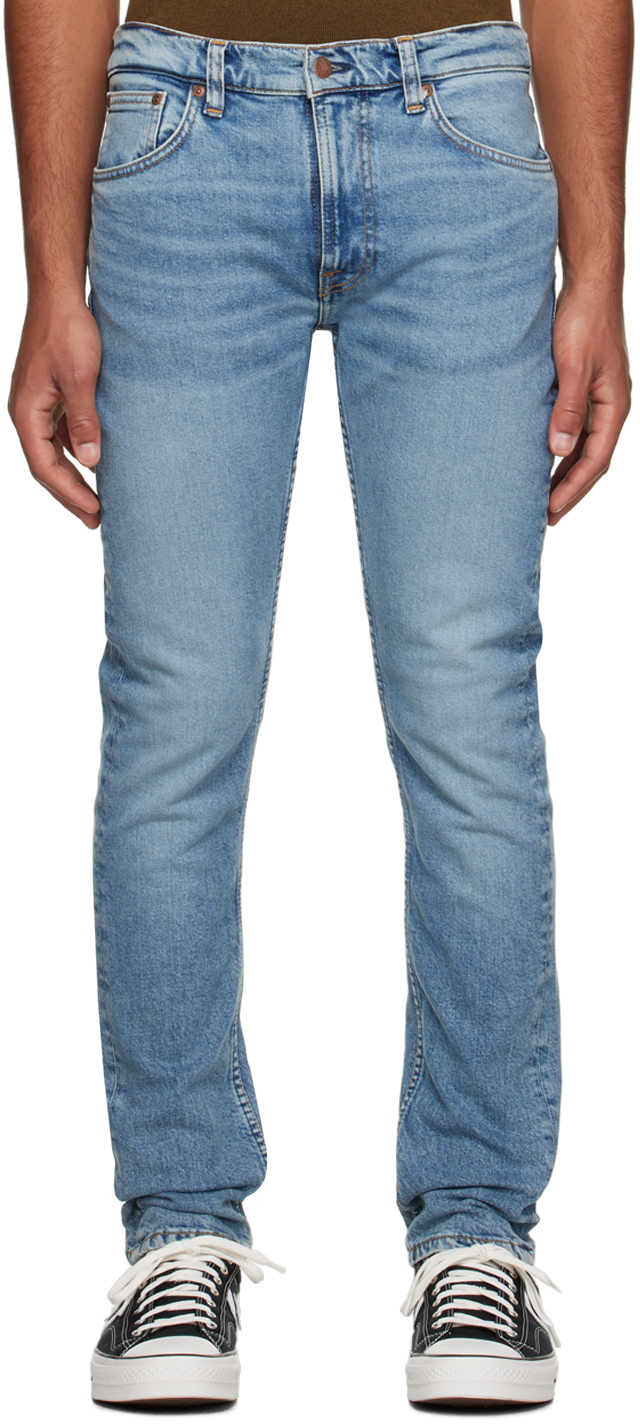 Nudie Jeans Blue Lean Dean Jeans Nudie Jeans Co