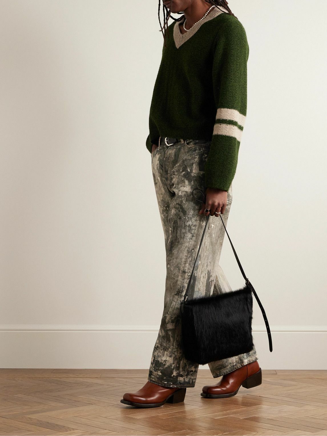 Acne Studios - 1981 Straight-Leg Printed Jeans - Gray Acne Acne Studios - 1981 Straight-Leg Printed Jeans - Gray Acne
