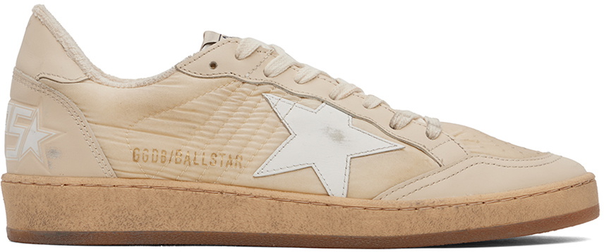 Golden Goose Beige Ball Star Sneakers Golden Goose Deluxe Brand