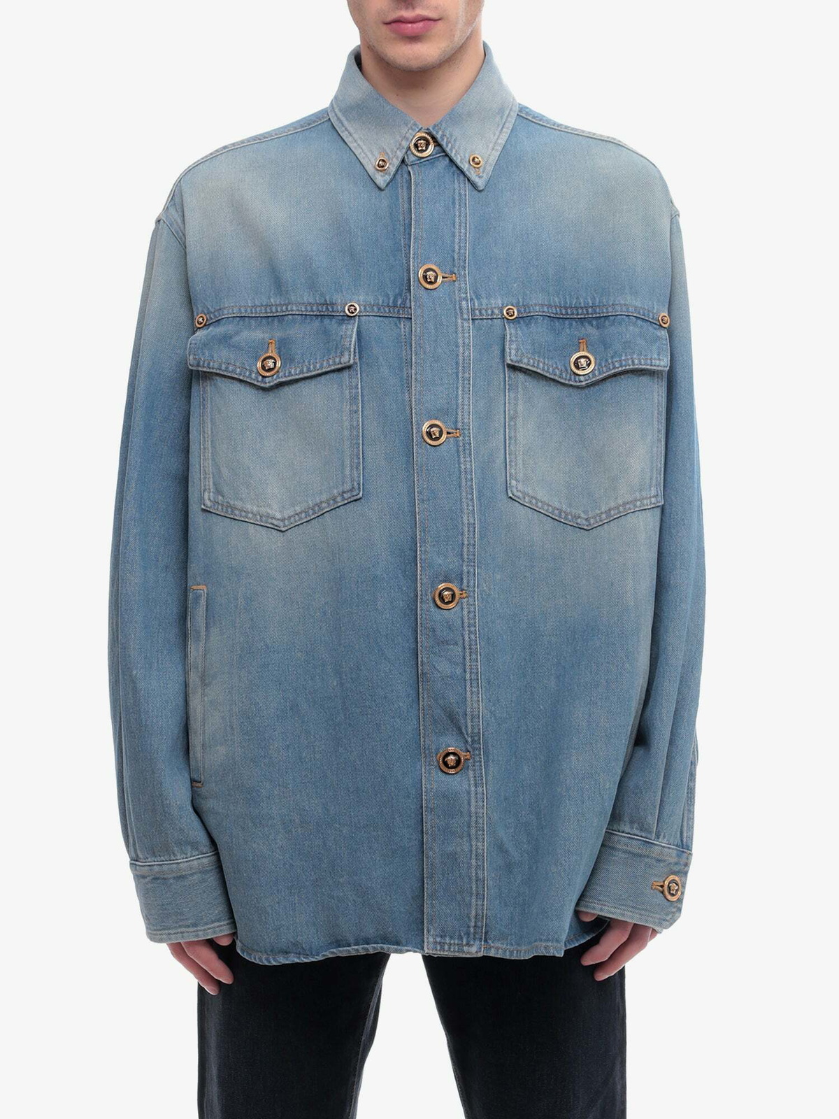 Versace Jacket Blue Mens Versace