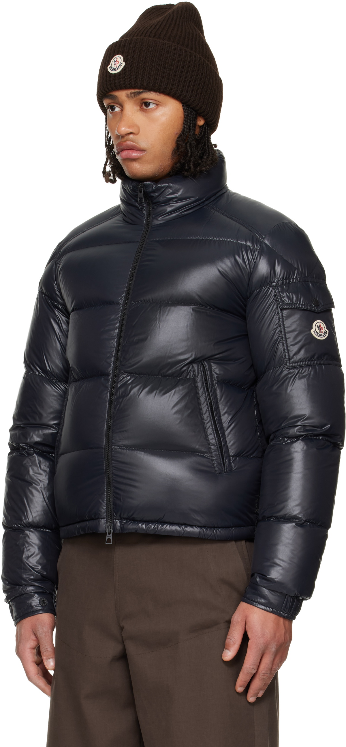 Moncler Black Levitha Short Down Jacket Moncler