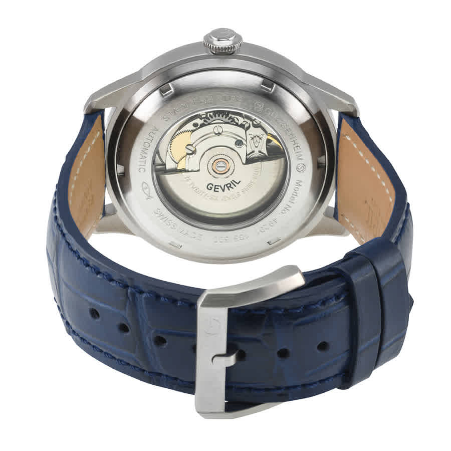 Gevril Guggenheim Automatic Blue Dial Mens Watch 49201 Gevril