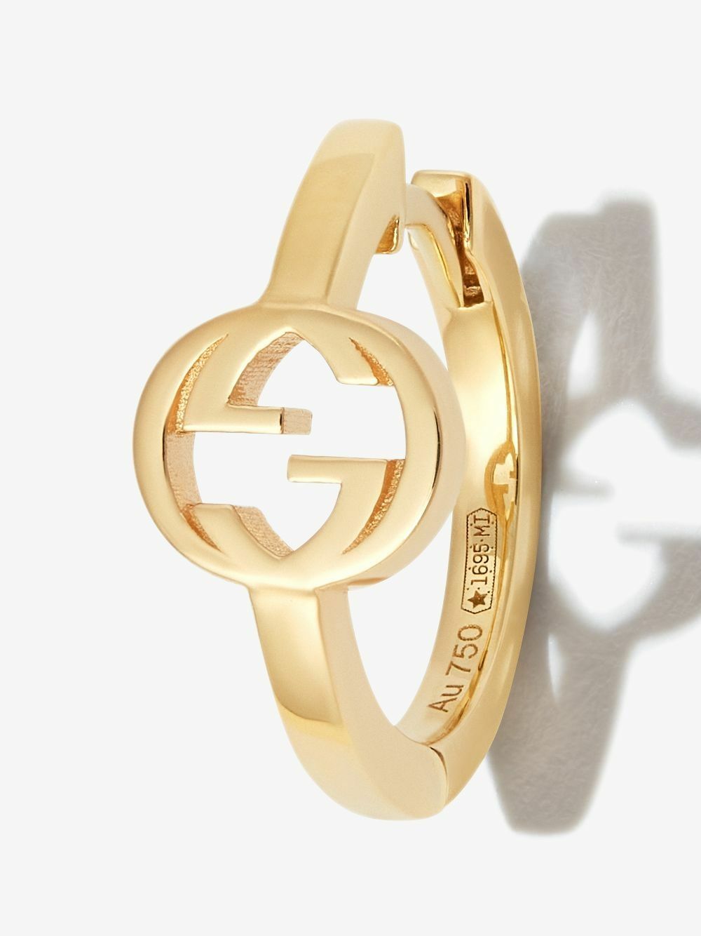 Gucci 18K Yellow Gold Interlocking Earring Gucci